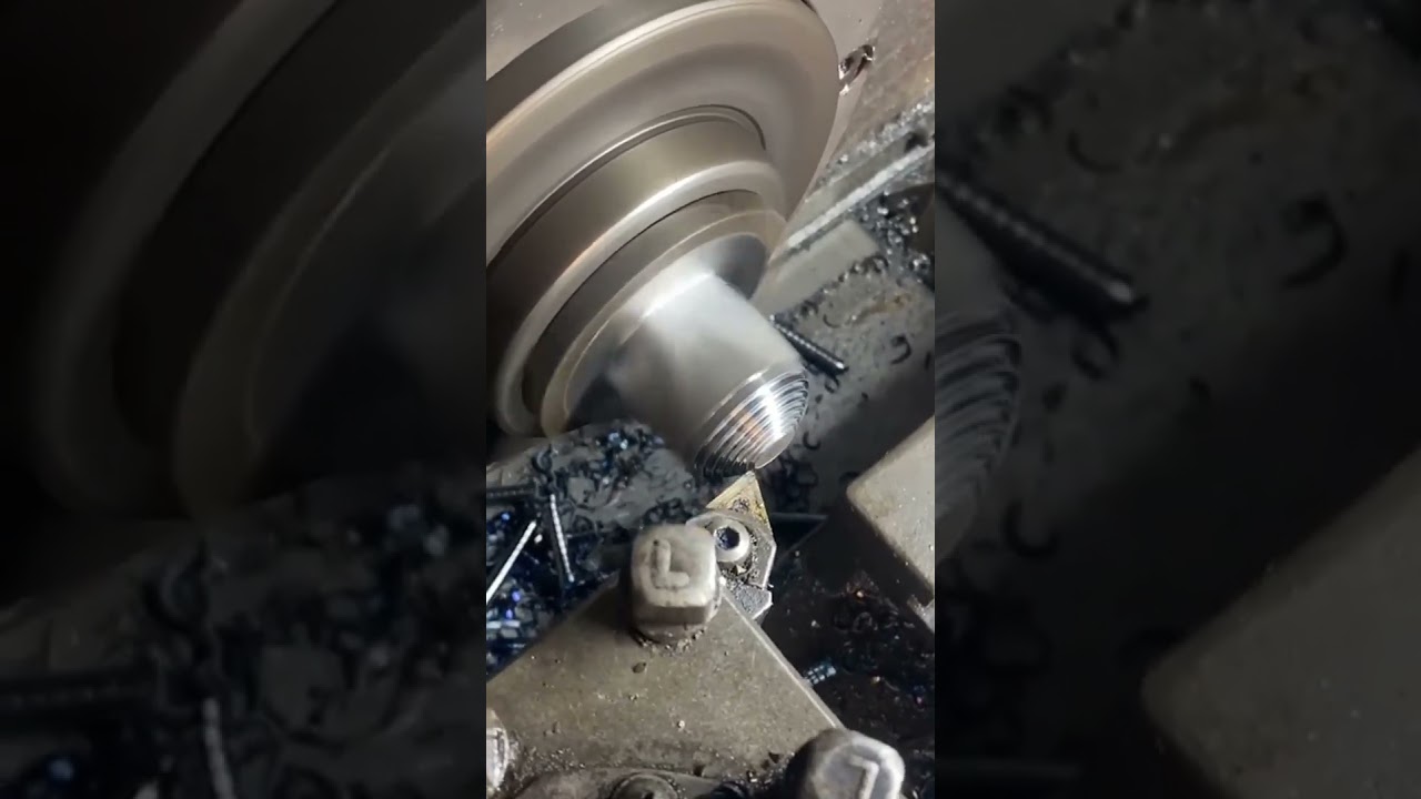 15 Second Project Cnc Lathe Turning Machine In Action Strappack